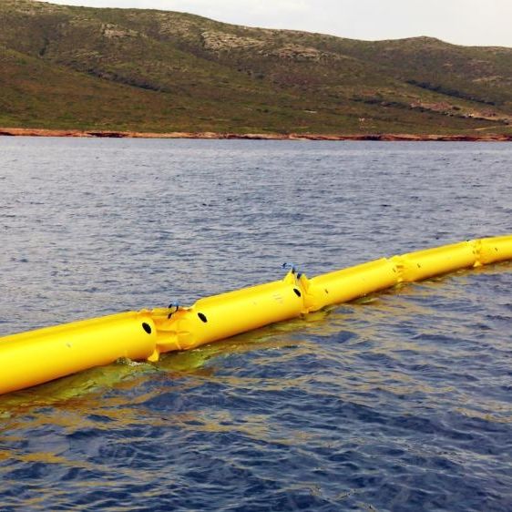 Containment boom - A-Series - New Naval Ltd. - inflatable / floating ...