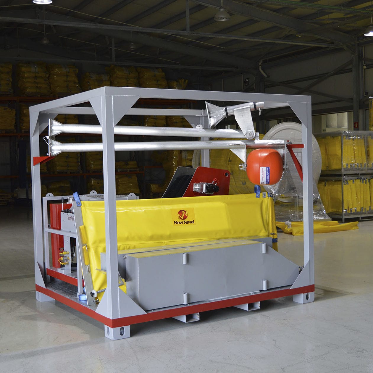 Oil skimmer with sweeping arm - ScorSweep 30 - New Naval Ltd.