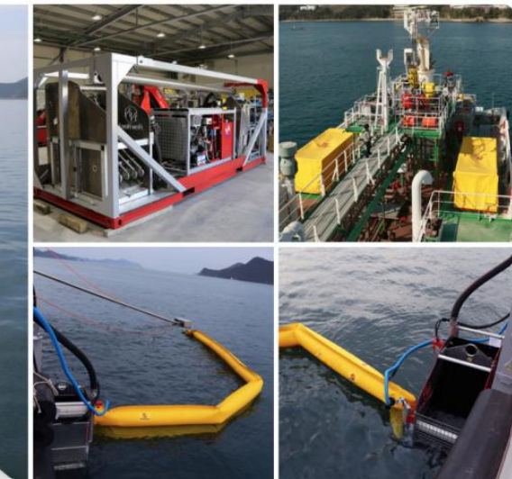 Oil skimmer with sweeping arm - ScorSweep 100 - New Naval Ltd.