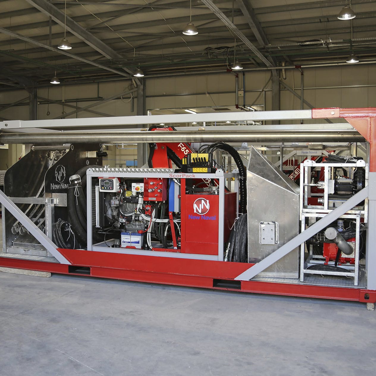 Oil skimmer with sweeping arm - ScorSweep 75 - New Naval Ltd.