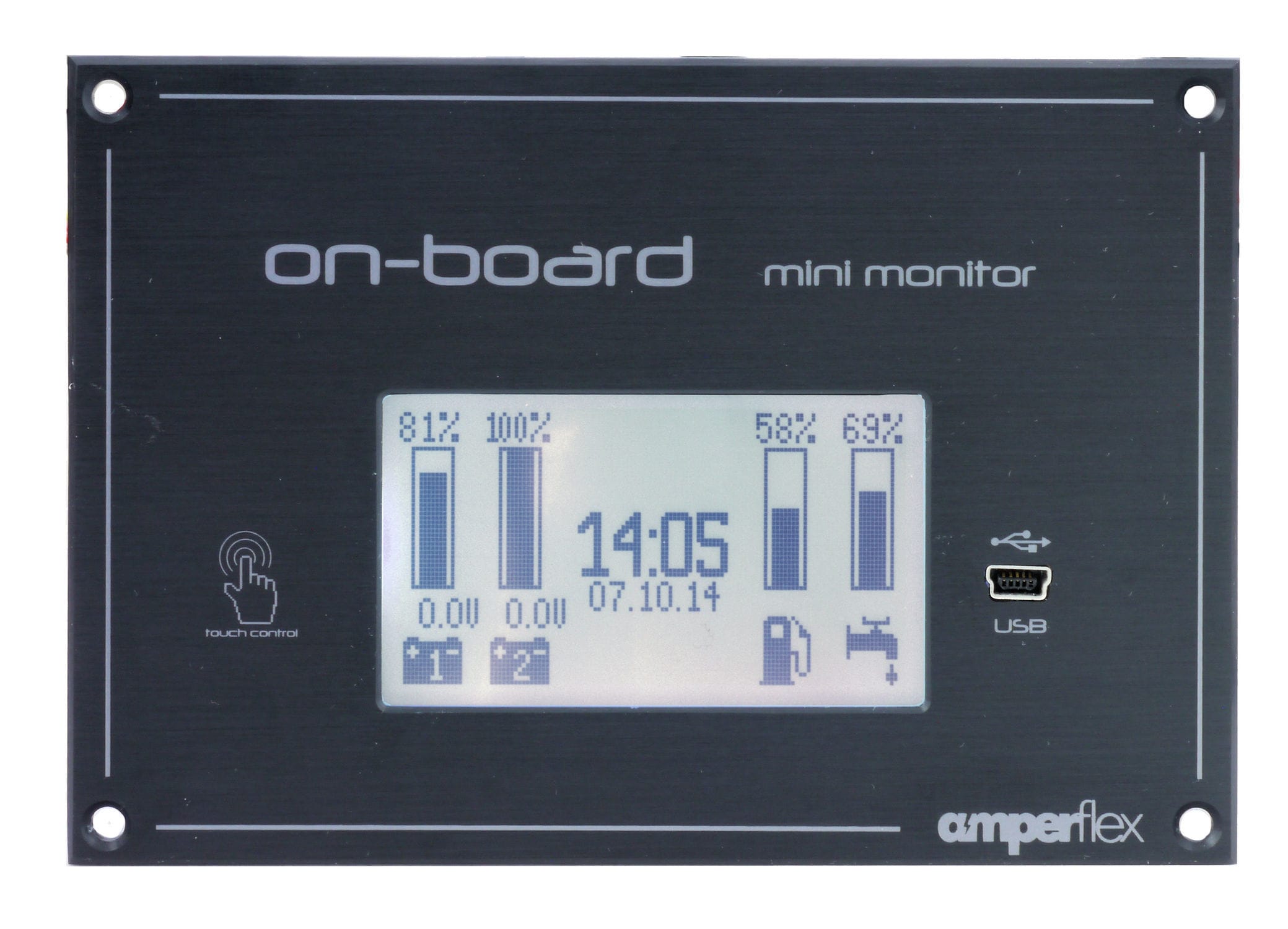 Boat monitoring panel - On-board Mini Monitor - amperflex - for yachts ...