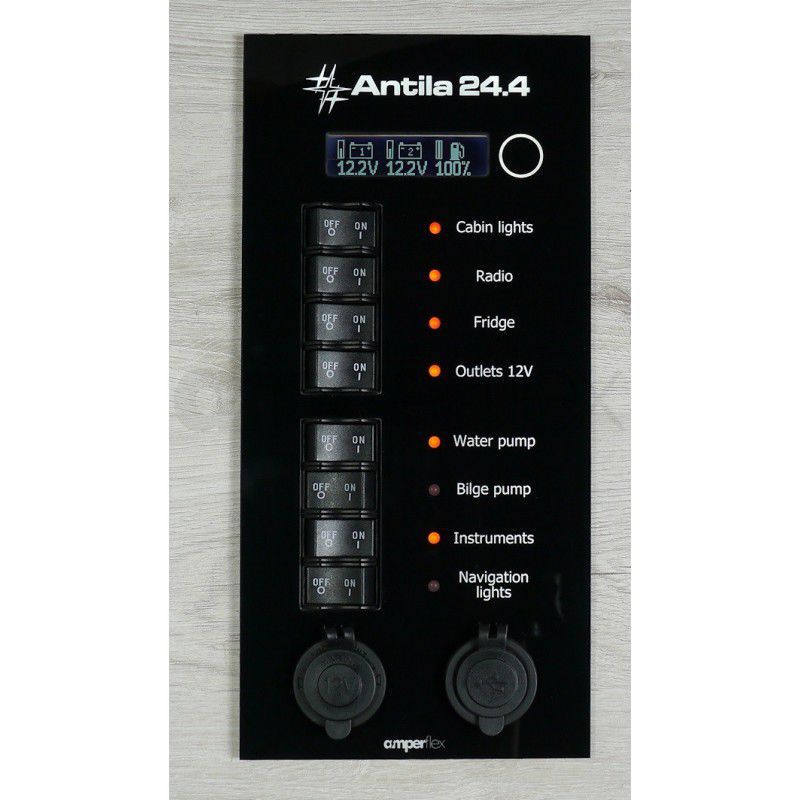 Boat monitoring panel - uMonitor - amperflex - for yachts / battery ...