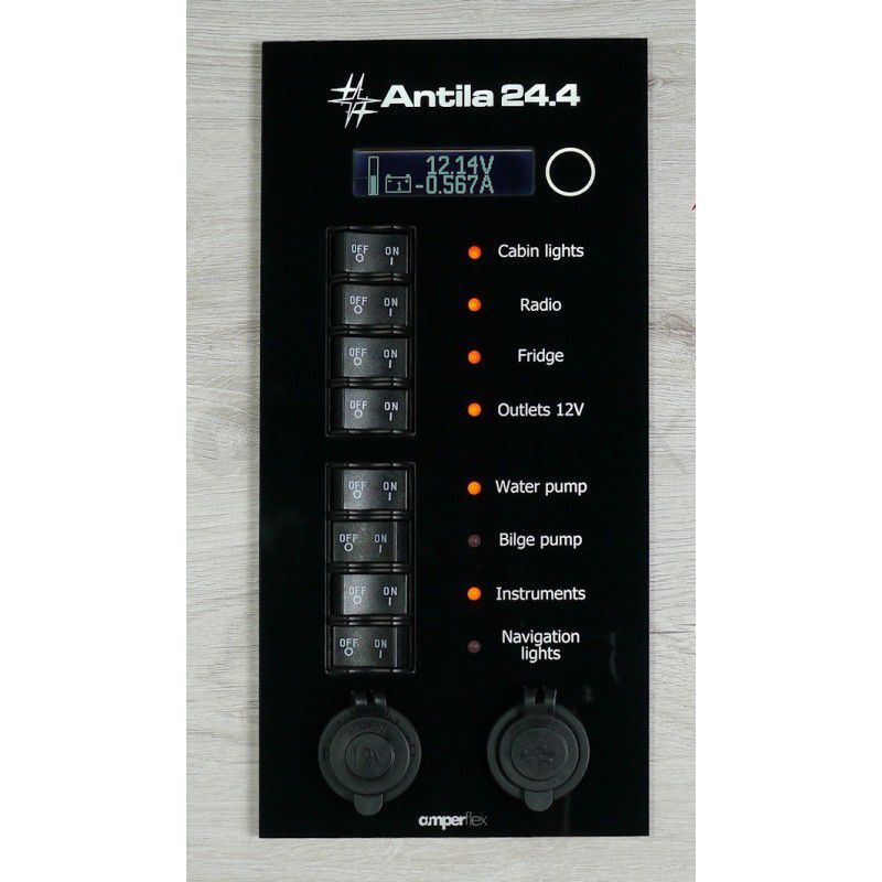 Boat monitoring panel - uMonitor - amperflex - for yachts / battery ...