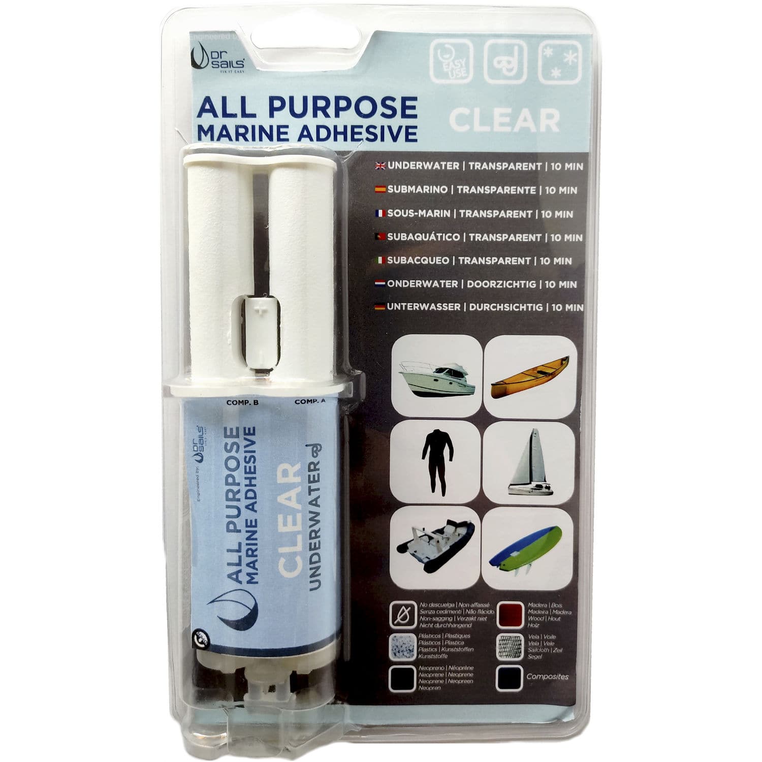 Epoxy adhesive - APMA CLEAR - DrSails - two-component / multi-use ...