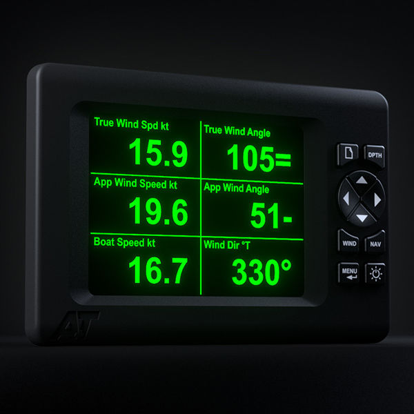 Boat display - ATMFD series - A T Instruments Ltd - wind vane / speed ...