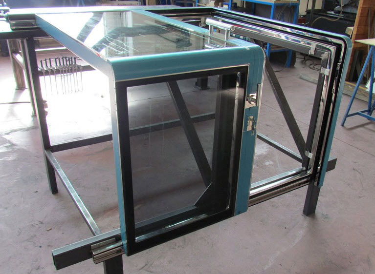 Companionway door - NAUTICOLIVER S.r.l. - for yachts / sliding