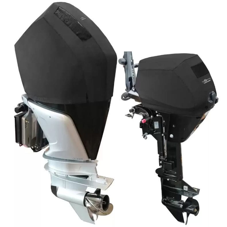 Boat protective cover - M00-VP - OCEANSOUTH - outboard motor / black