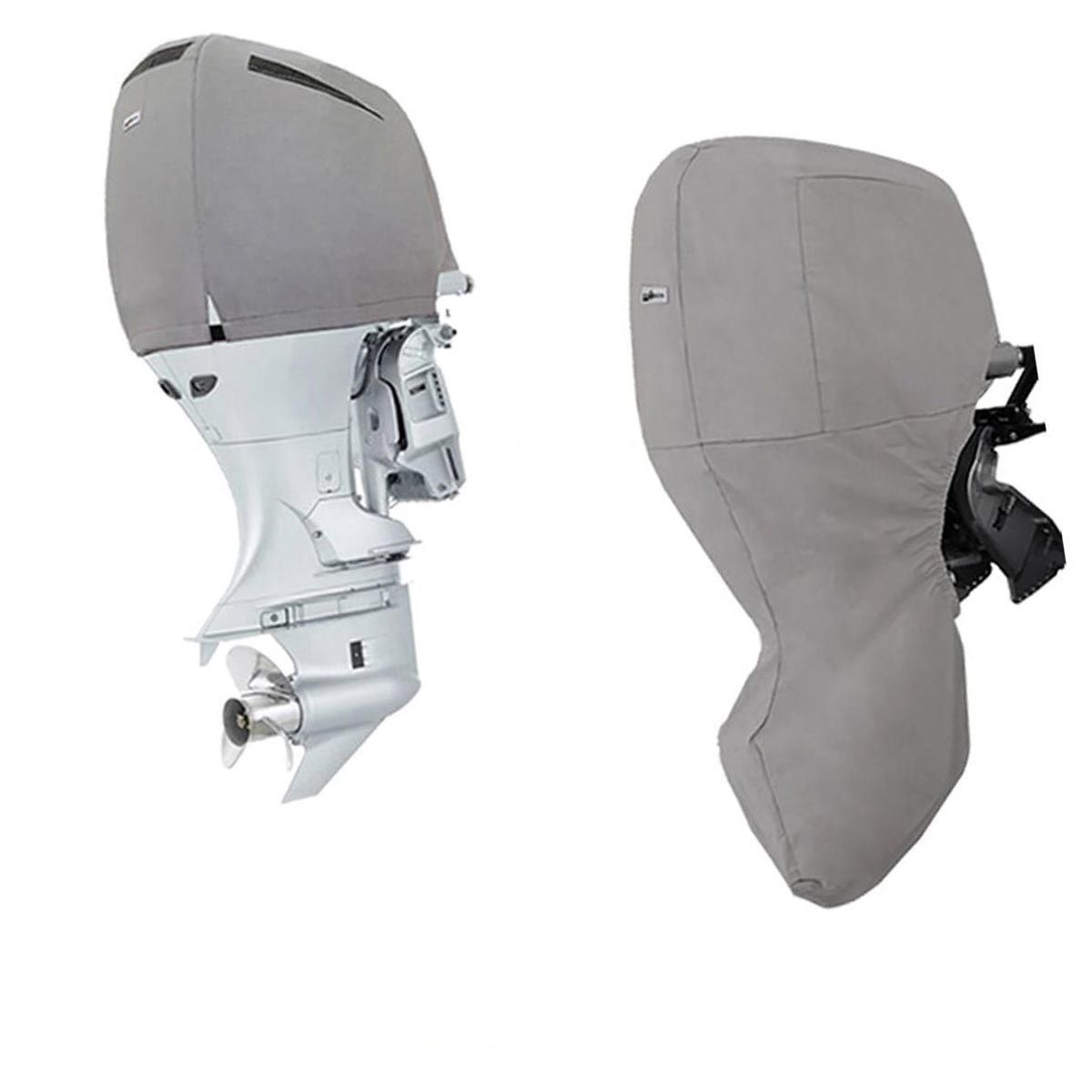 Boat protective cover - H00-C - OCEANSOUTH - outboard motor / gray
