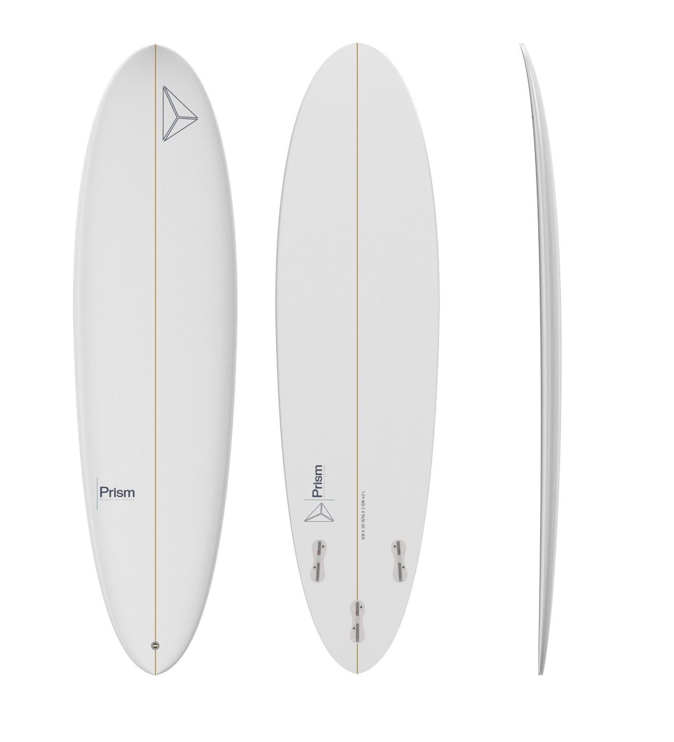Shortboard surfboard - Mid Length 6'8 ESSENTIAL SERIES FCS 2 - Prism ...