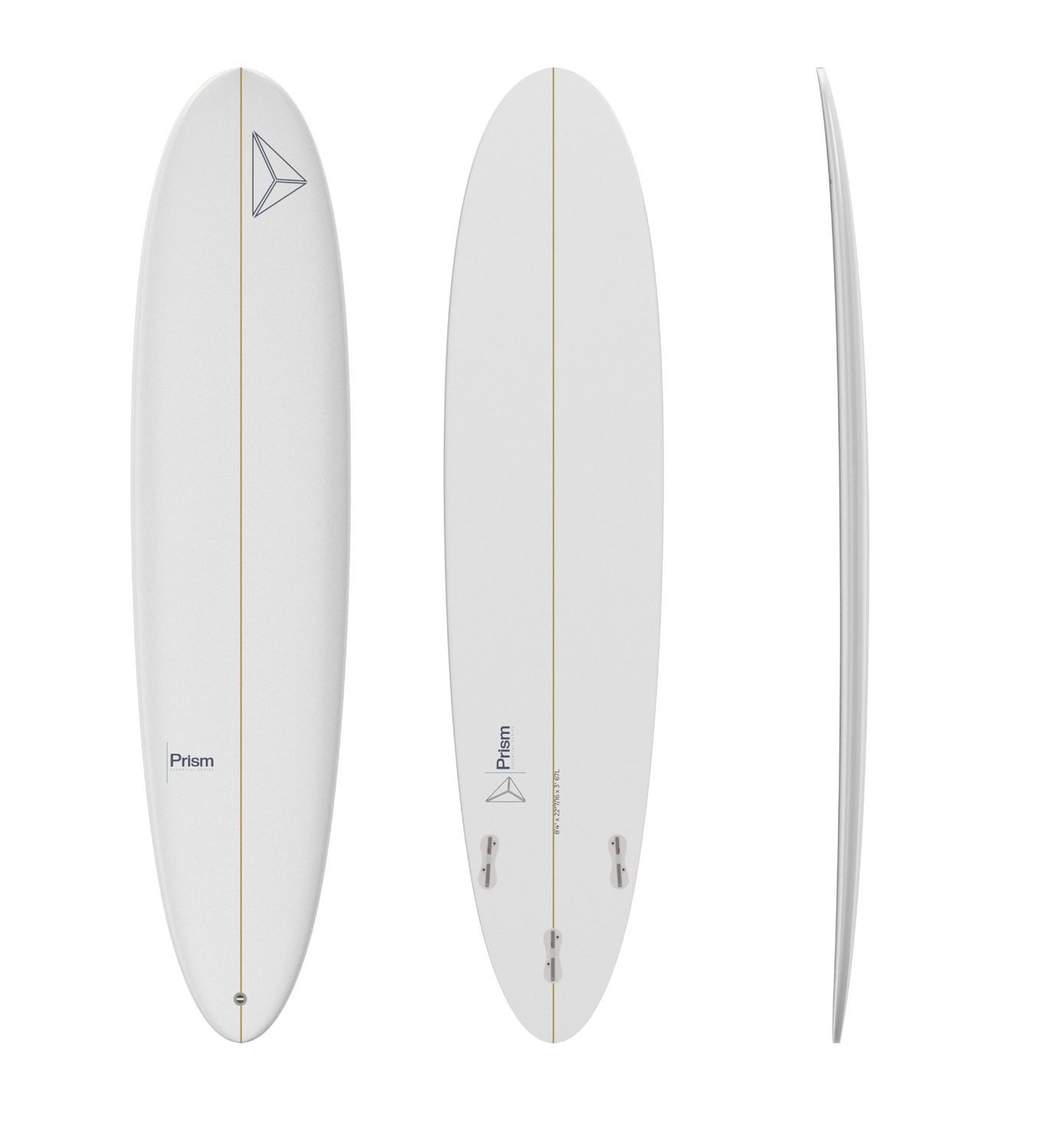 Mini-malibu surfboard - Mid Length 8'4 ESSENTIAL SERIES FCS 2 - Prism ...