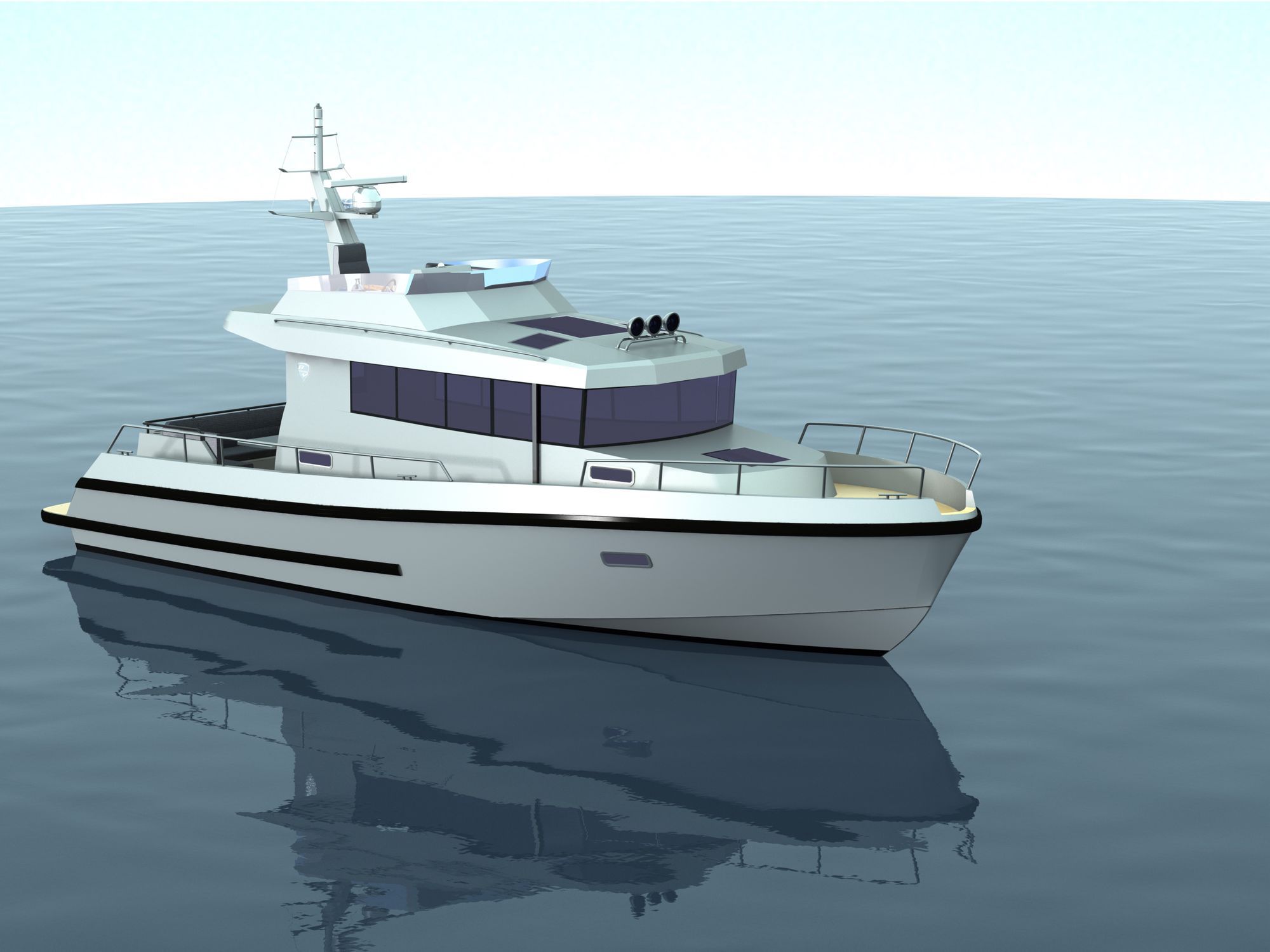 Inboard express cruiser - BY42 - Brizo Yachts - flybridge / hard-top