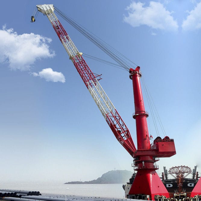 Ship crane - RHM Series - GENMA SOLUTION - for heavy loads / offshore