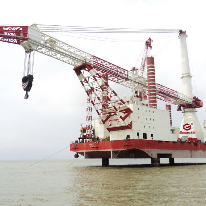 Ship crane - RHM Series - GENMA SOLUTION - for heavy loads / offshore