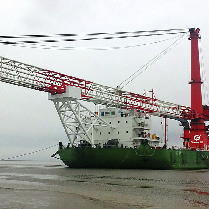 Ship crane - RHM Series - GENMA SOLUTION - for heavy loads / offshore