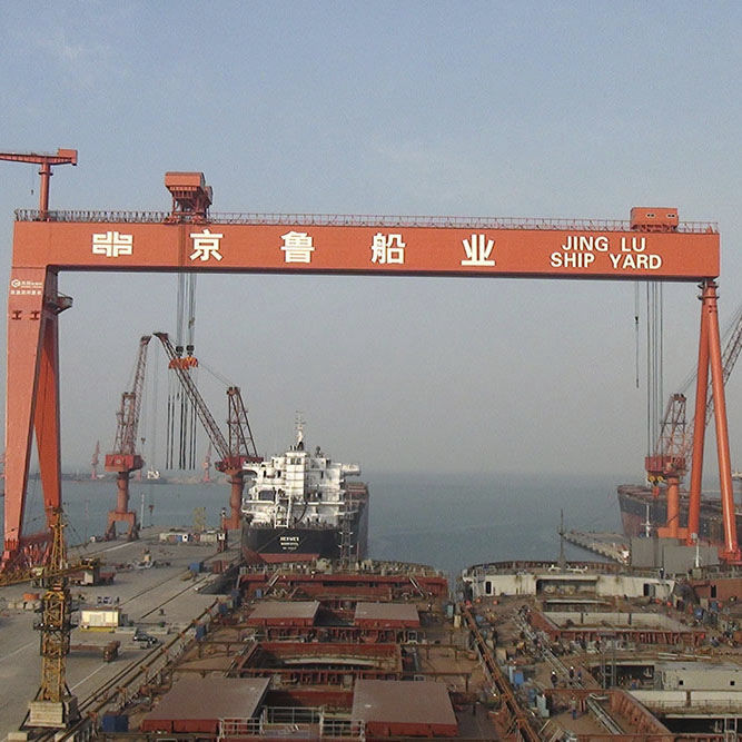 Shipyard crane - GENMA SOLUTION - floor track / gantry