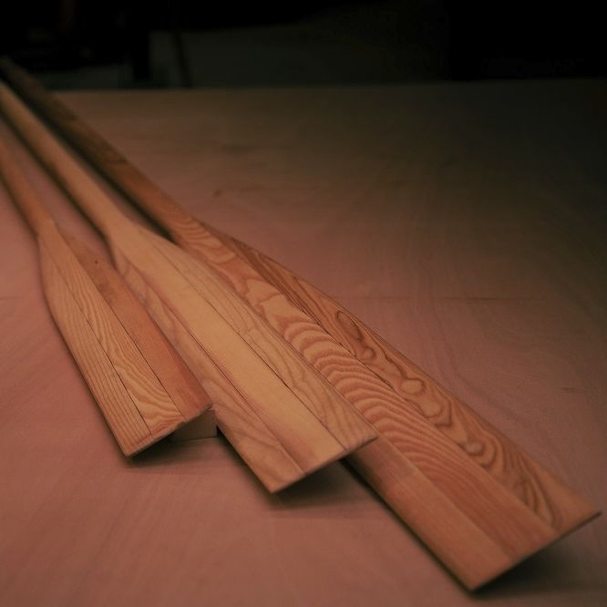 Rowing shell oar - AVIRON - WoodSpars - for tenders / for boat / wooden