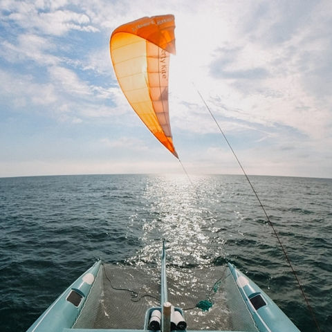 Boat kite propulsion system - LibertyKite® 10m² - Beyond the Sea