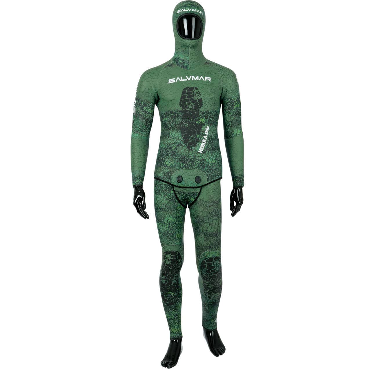 Spearfishing wetsuit - NEBULA GREEN - SALVIMAR s.r.l. - with hood / two ...