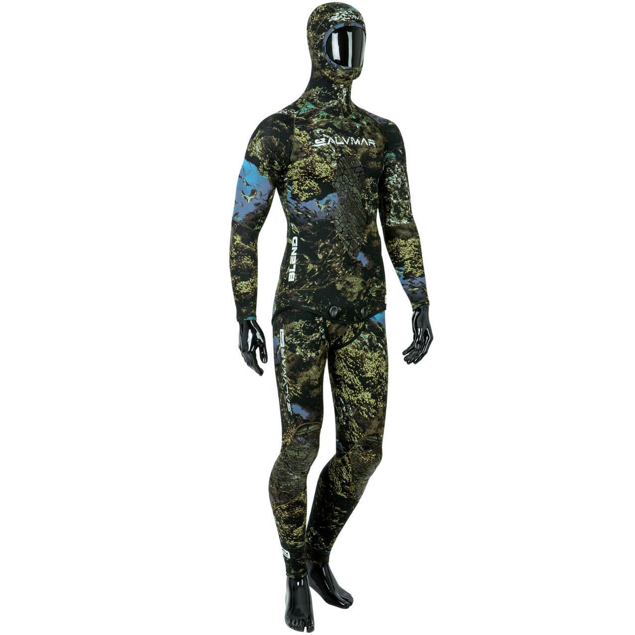 Spearfishing wetsuit - BLEND CAMO - SALVIMAR s.r.l. - with hood / two ...