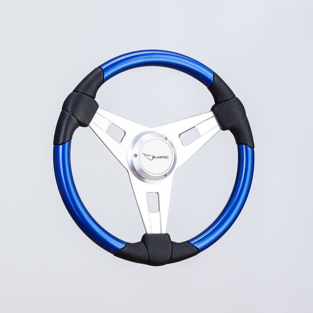 Polyurethane-coated power boat steering wheel - SW0041 pol/blue ...