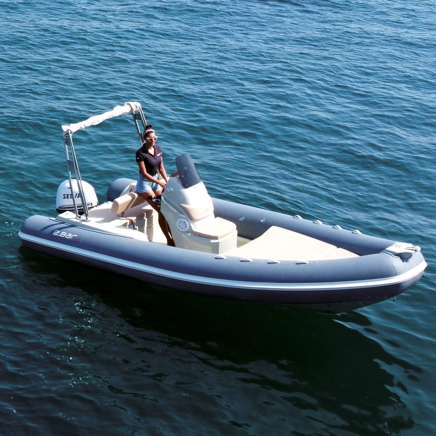 Outboard inflatable boat - 57 - 2 bar srls - rigid / open / center console