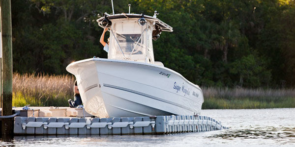 Floating dock - Drive-On - Dock Blocks - modular / drive-on / boat