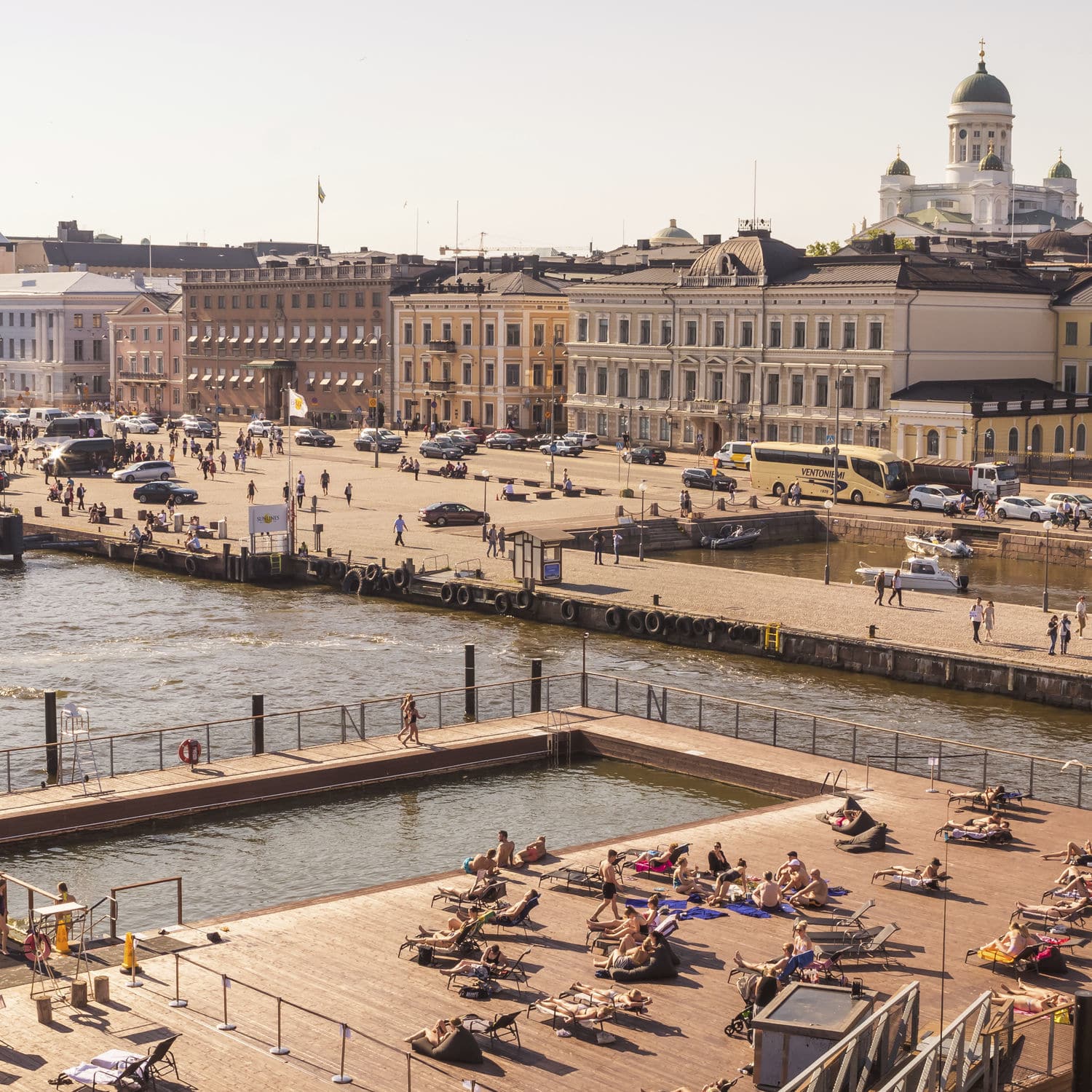 Floating swimming pool - Filtered - BLUET FLOATING SOLUTIONS
