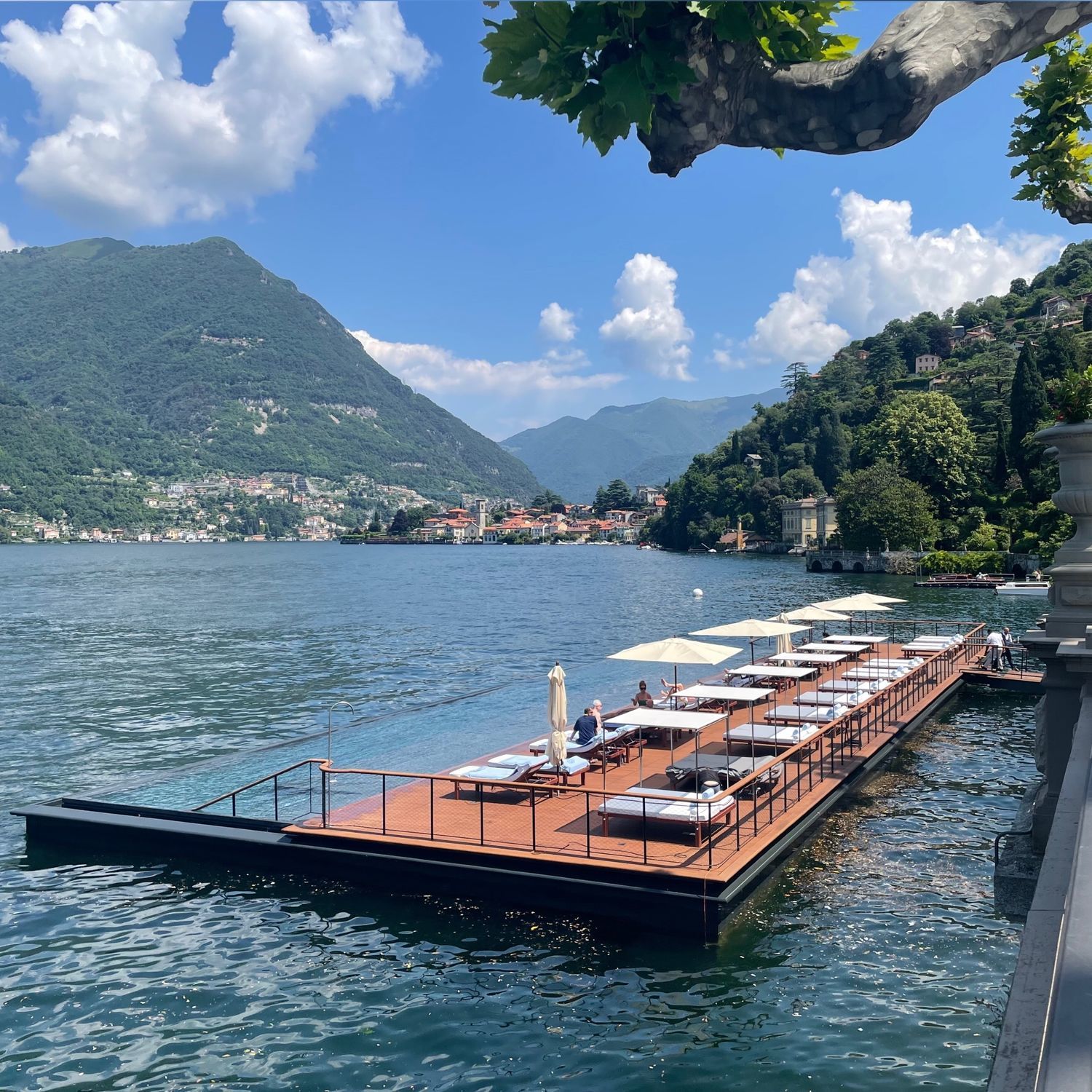 Floating swimming pool - BLUET FLOATING SOLUTIONS - custom-made