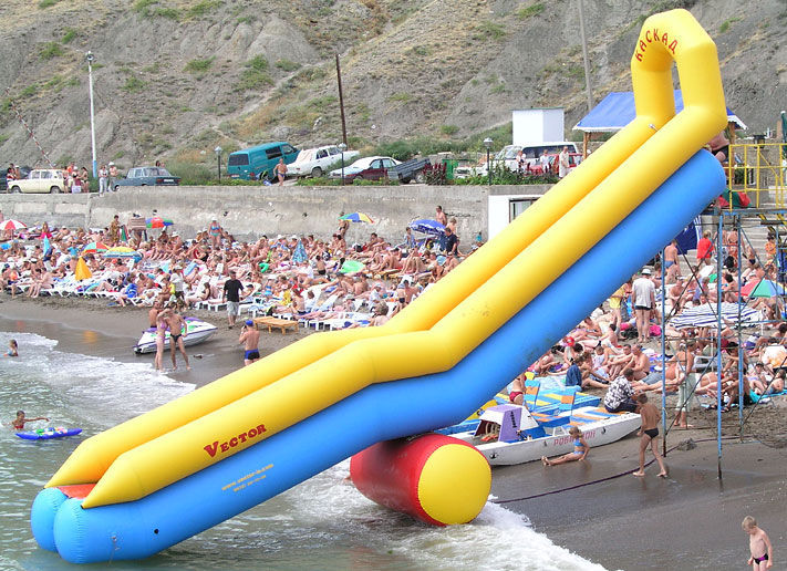 Slide water toy - Cascade - Vector Inflatables - for recreation centers ...