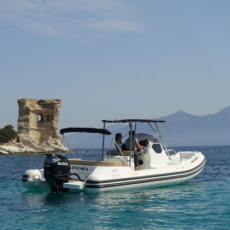 Outboard inflatable boat - ALTORE 900 - Fanale Marine - rigid / open ...