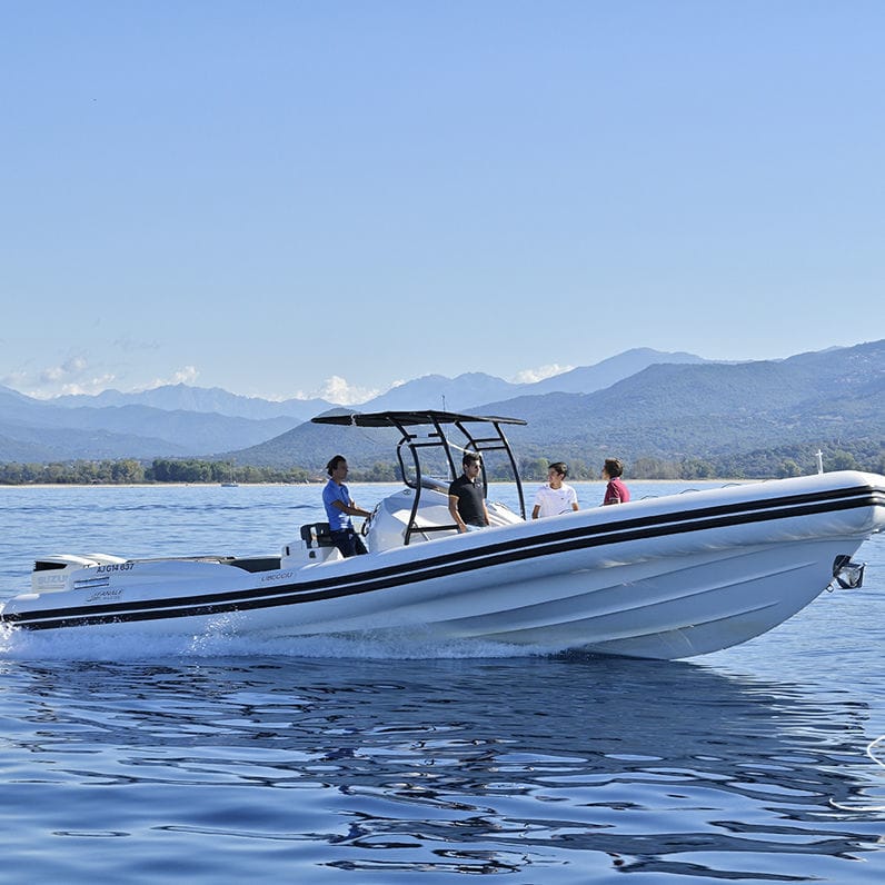Outboard inflatable boat - LIBECCIU 1000 - Fanale Marine - twin-engine ...