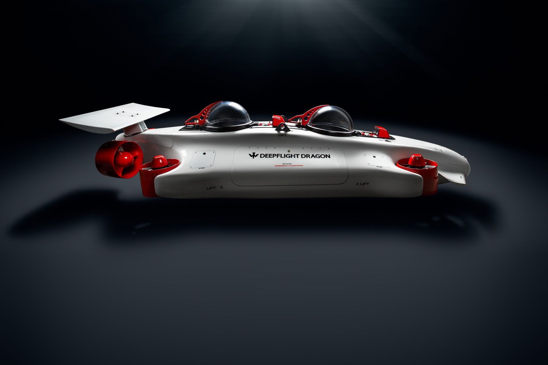 Private submarine - DRAGON - DeepFlight - tourist