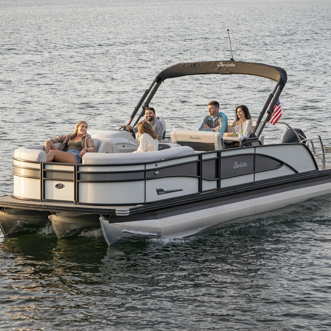 Outboard pontoon boat - Corsa 25UE - Barletta Boat Company - tri-tube ...