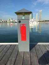 Fire pedestal, Extinguisher pedestal - All boating and marine industry ...