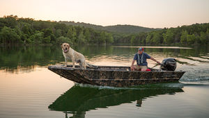 Outboard jon boat - Roughneck 1860 CC - Lowe - center console / open ...