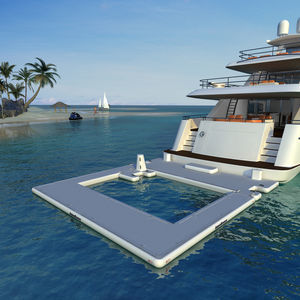 Floating swimming pool - POP 3 Pool™ - Yacht - AquaBanas - for yachts