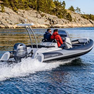Outboard inflatable boat - G380 - GRAND Inflatable Boats - rigid / open ...