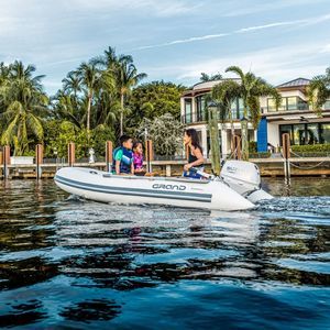 Outboard inflatable boat - S470N - GRAND Inflatable Boats - rigid ...