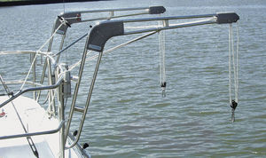 Tender davit - Motor Mate - Forespar - manual / aluminum