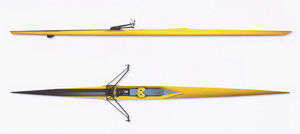 Racing shell - WINGED AERO - MAAS - single scull