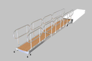 Boat gangway - EZB-1115-30 - Ezberci Marine - rotating / hydraulic ...