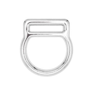 Sailboat ring - 0145 - Makefast - D-shape / stainless steel