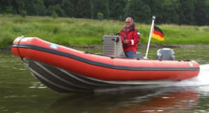 Outboard inflatable boat - dsb 3.9 sr - Deutsche Schlauchboot - rigid