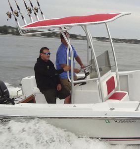 Boat roll bar - RADAR ARCH - Atlantic Towers - custom-made