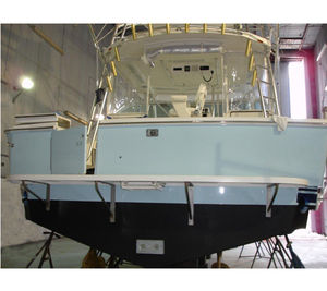 Swim platform - 33′ Bertram - Beachcomber Fiberglass Technology - fixed ...