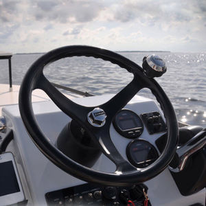Carbon power boat steering wheel - EC3 - Edson Marine - racing