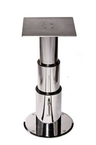 Adjustable table pedestal - TWO STAGE - Crown Ltd - stainless steel