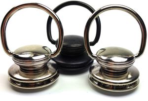 Boat snap fastener - LOXX® SKULL - Schaeffertec GmbH - for covers / metal