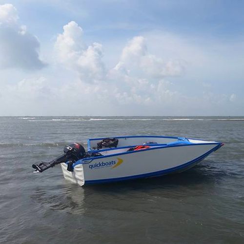 Outboard small boat - 3.1m Weekender - Quickboats - foldable / open ...