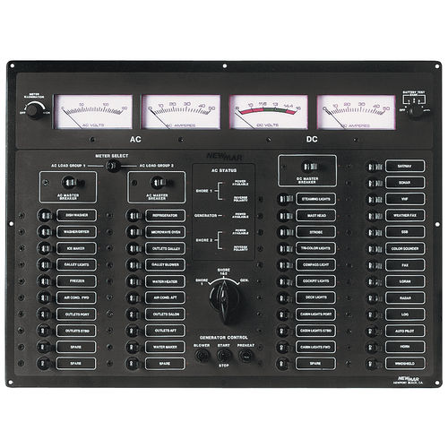 Boat control panel - ES-5 - NewMar - electrical circuit
